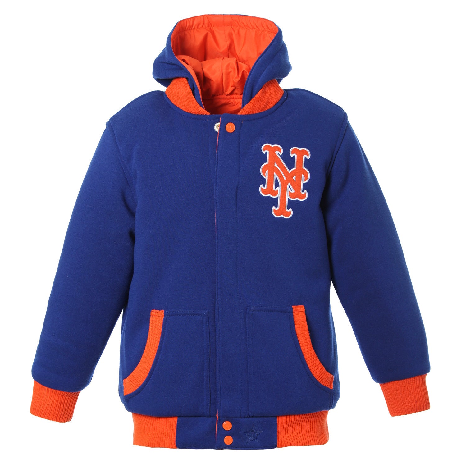 New York Mets Kid's Reversible Fleece Jacket – JH Design Group